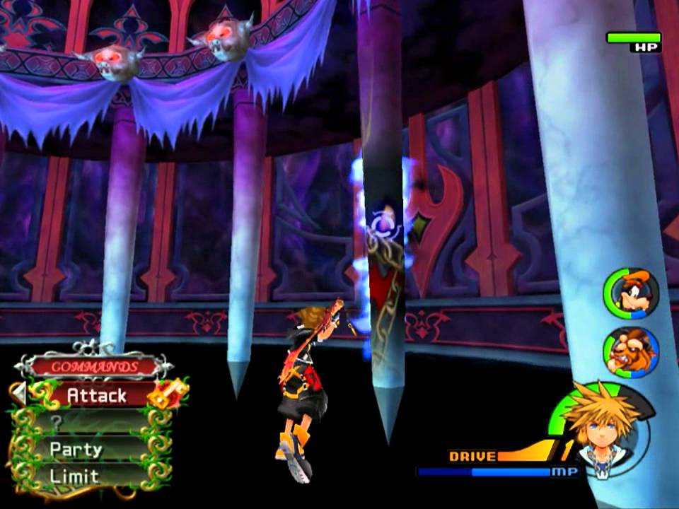 Kingdom Hearts 2 - Beast's Castle (first visit) final boss - YouTube