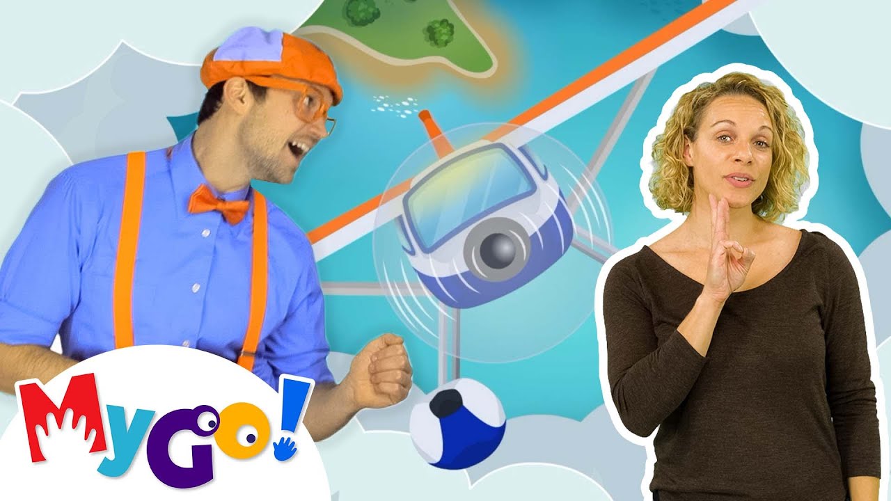 Seaplane Song | MyGo! Sign Language For Kids | Blippi - Songs | ASL ...