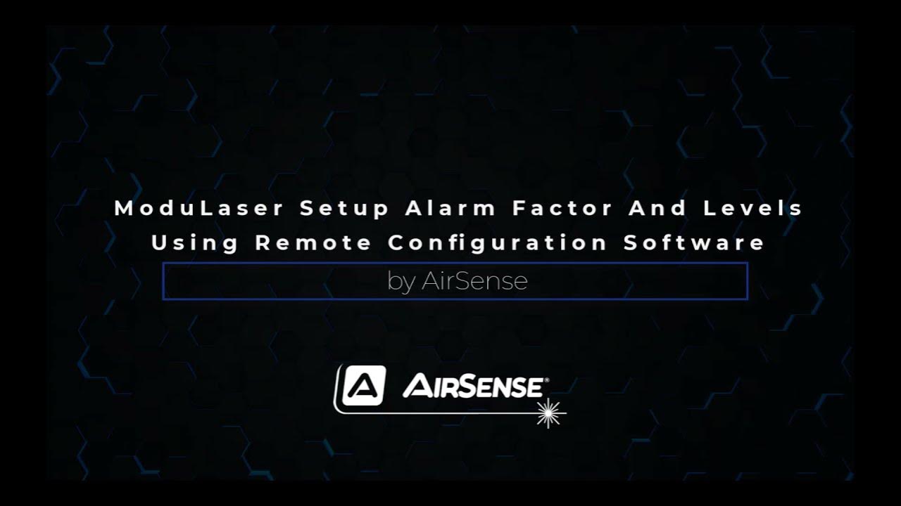 How to setup alarm factor levels using remote software on a ModuLaser ...