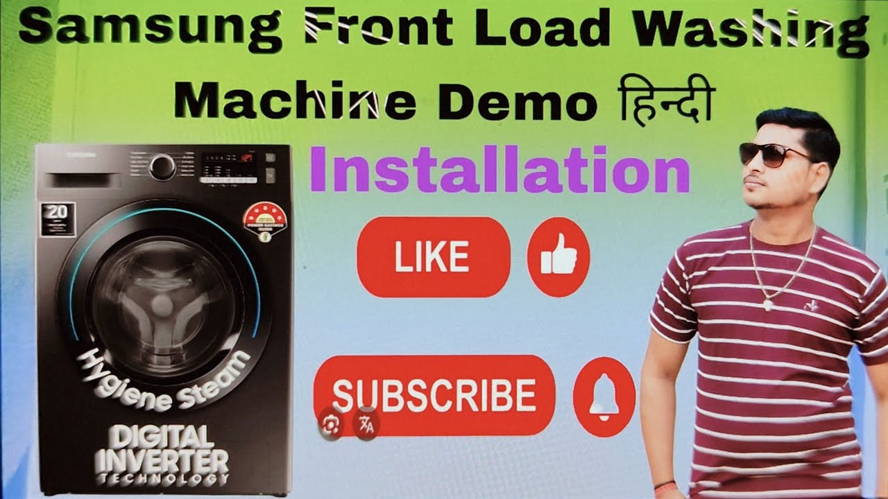 Samsung Front Load Washing Machine Demo Install🥼🩳👚Howo To Use New Model ...