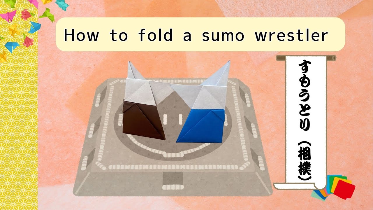 How to fold an origami sumo wrestler. - YouTube
