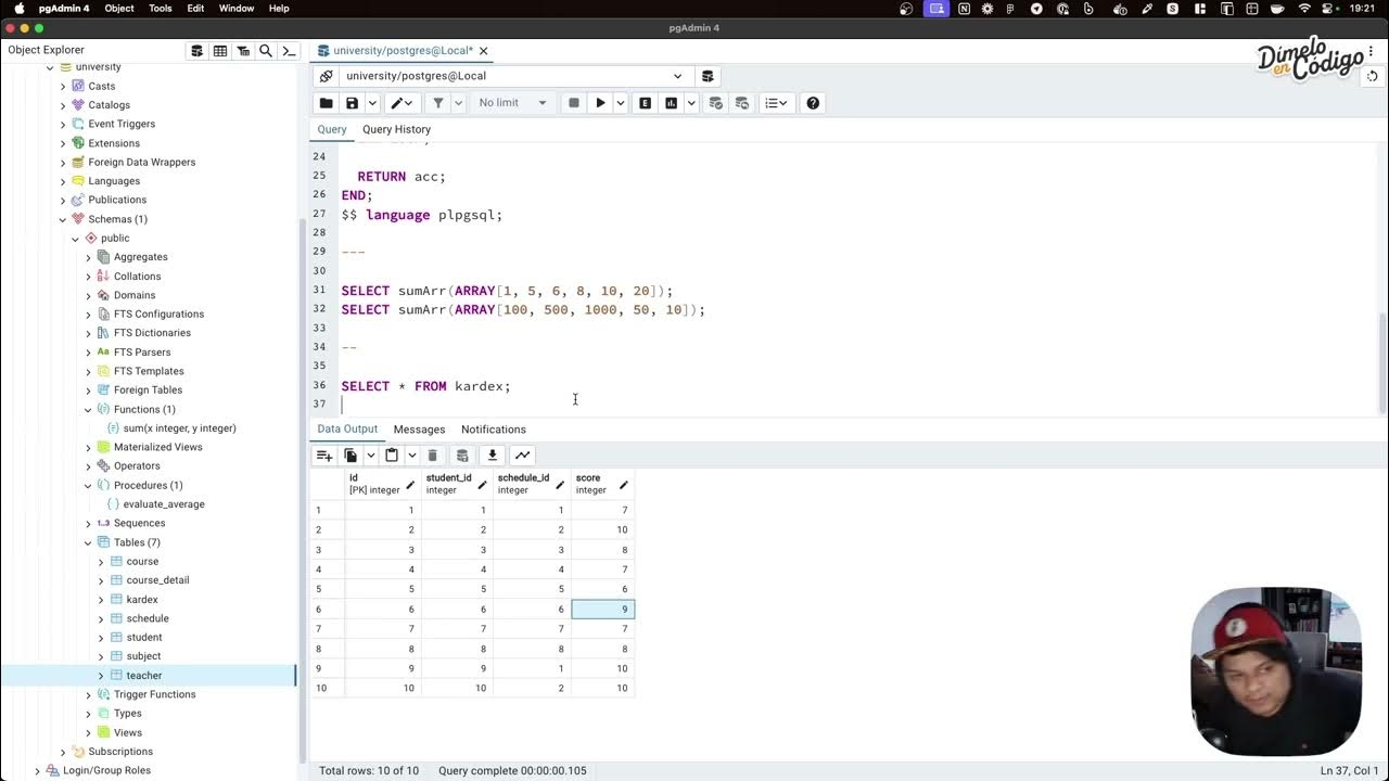 [Práctica] Creamos nuestras primeras funciones con PL/pgSQL | Curso de ...