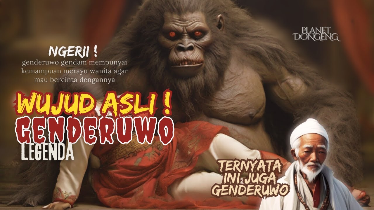 WUJUD ASLI GENDERUWO ! mitos legenda urban Jawa GENDRUWO, cerita ...