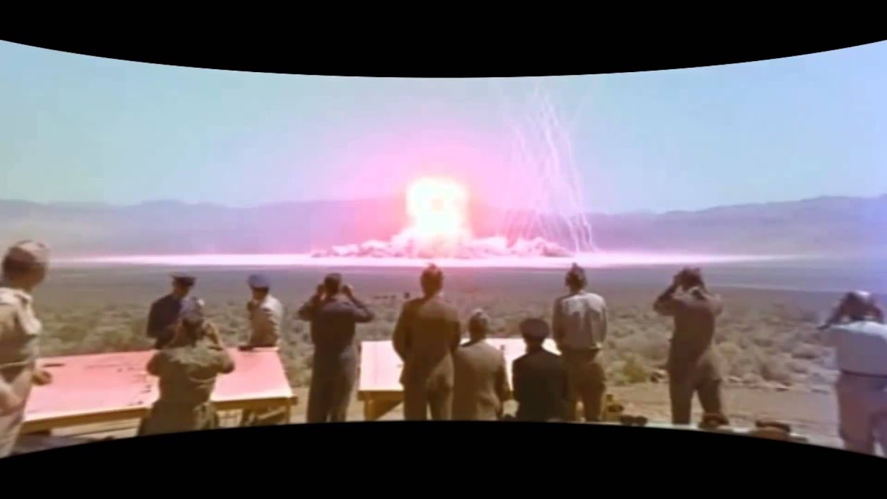 Atomic Bomb Test Shot MET in curved screen CINEMASCOPE - 1955 - YouTube