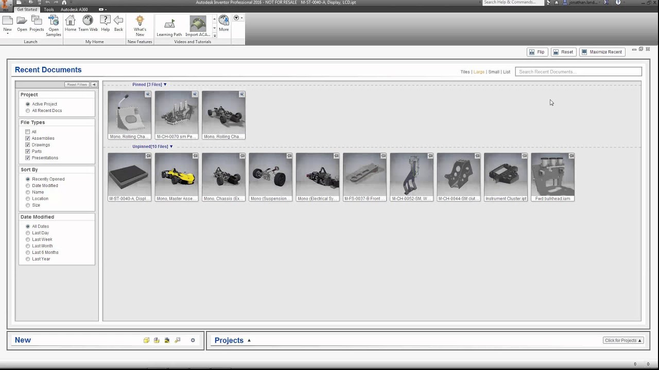 Inventor 2016 whats new My Home - YouTube