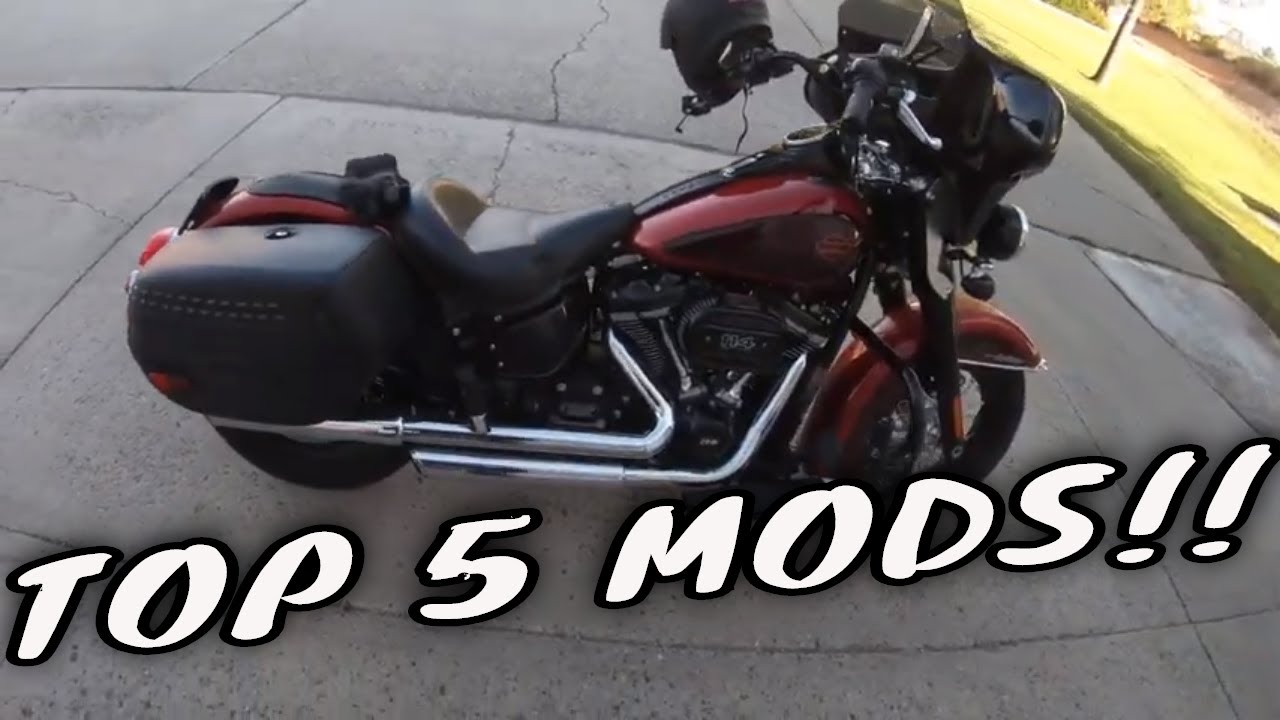 Harley Davidson Heritage Best Mods So Far - YouTube