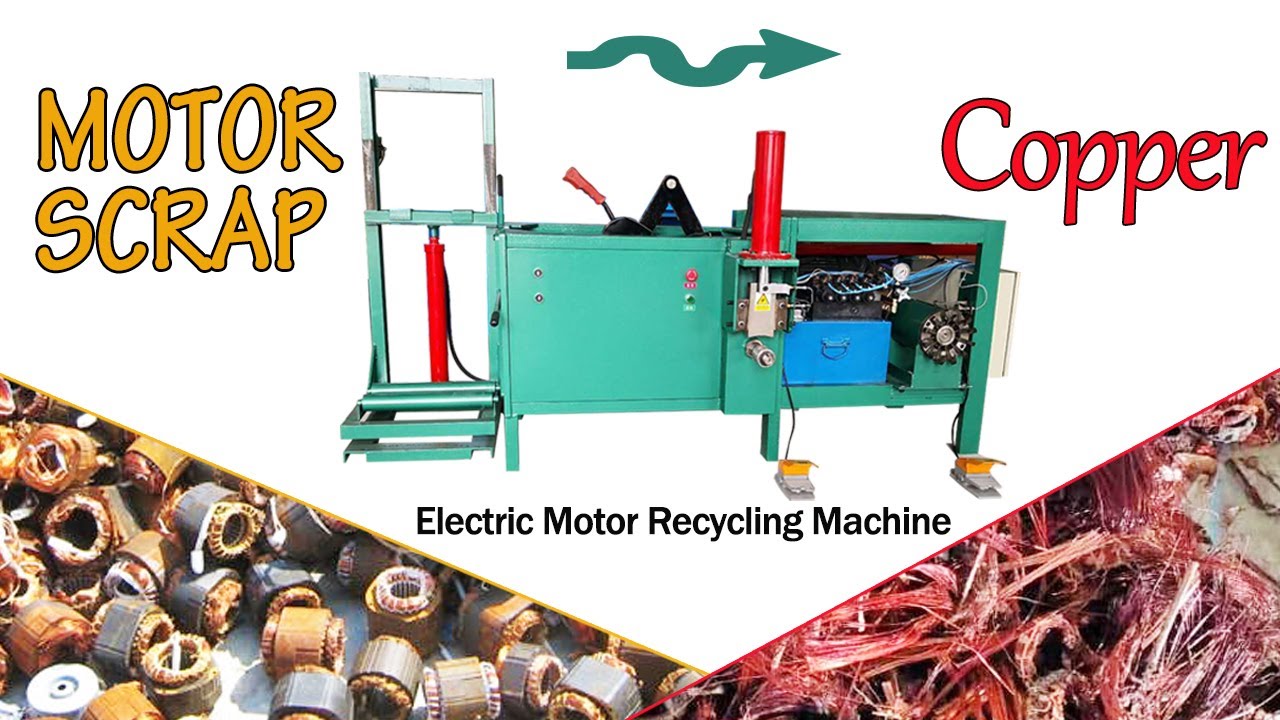 Electric Motor Cutting and Recycling Machine/Motor Copper Separating ...