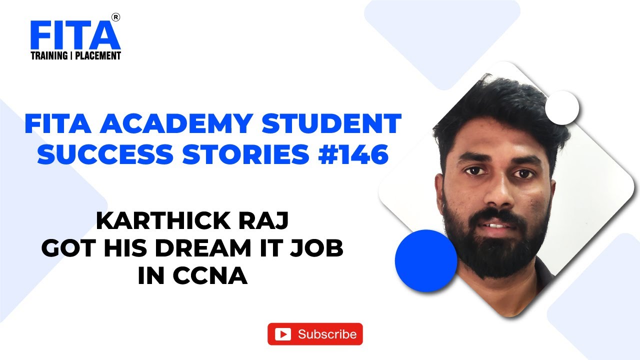 Student Success Stories at FITA Academy #146 | Karthick Raj Got his ...