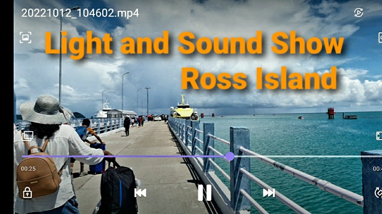 Light and Sound show, Ross Island #Andaman - YouTube