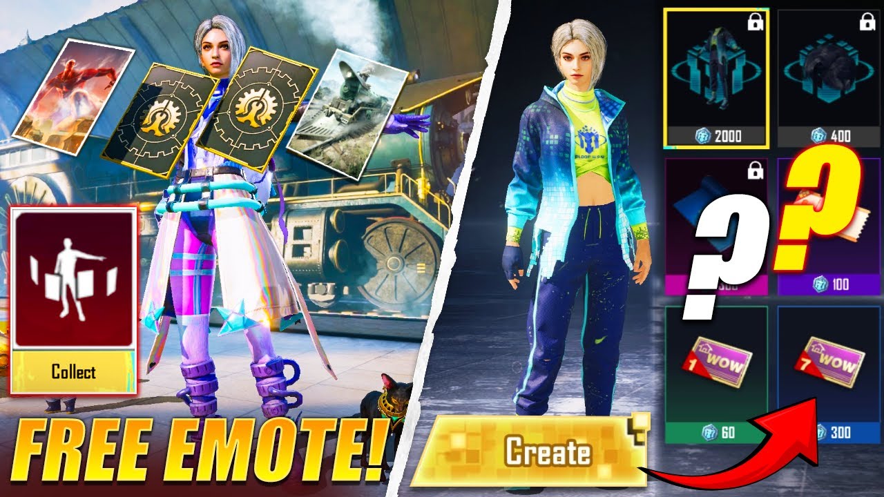 🤔 HOW TO GET & UPGRADE FREE EMOTE IN BGMI 3.8 || NO WOW MODE CREATOR ...