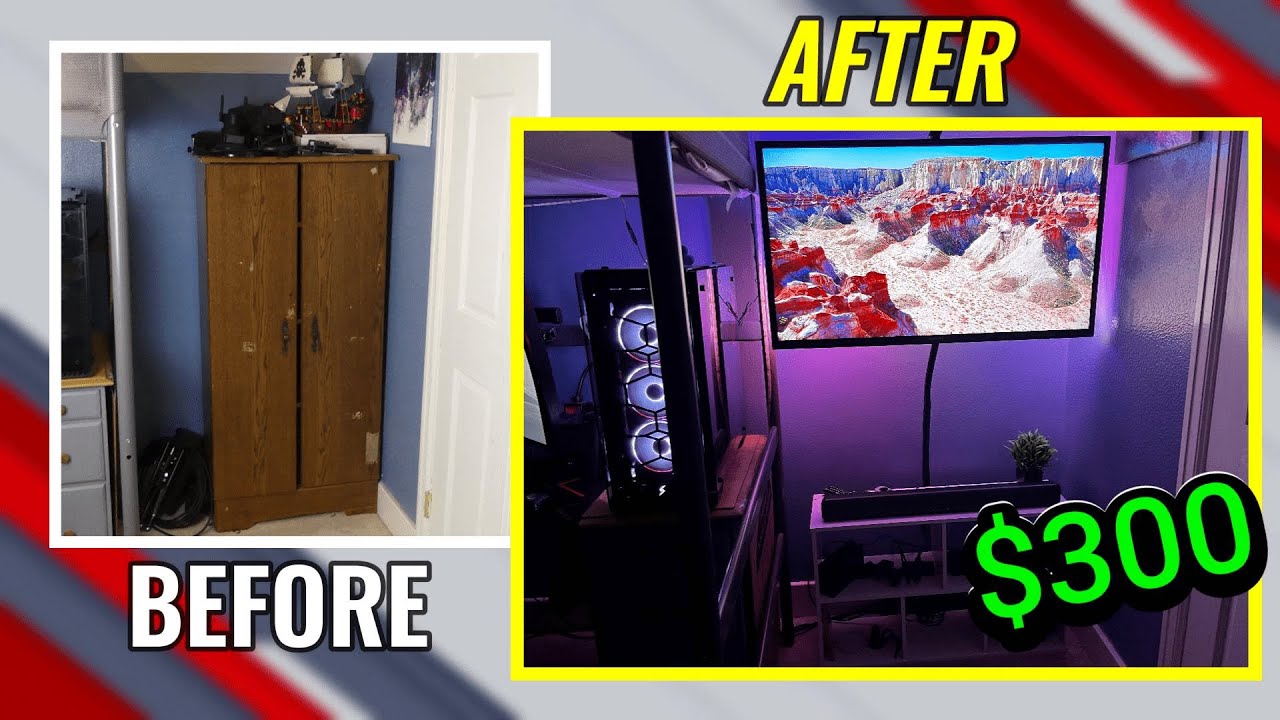 Creating a BUDGET CONSOLE SETUP from a Dirty Corner... - YouTube