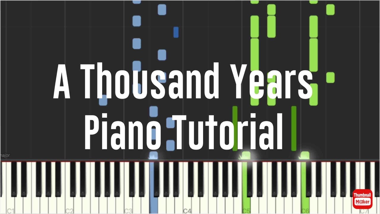 Christina Perri - A Thousand Years [Piano Tutorial] (Synthesia) - YouTube