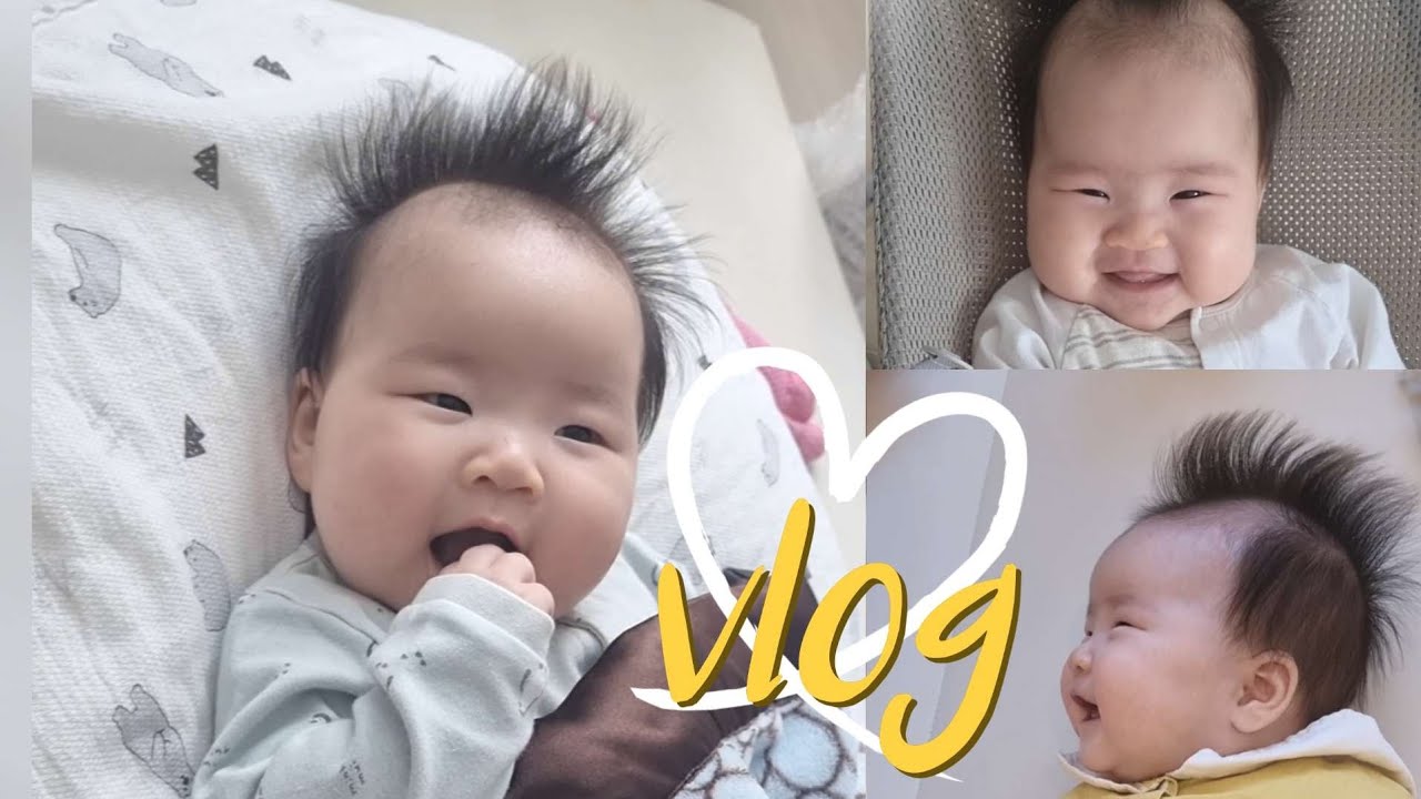 방긋방긋 잘 웃는 3개월 아기 육아 Vlog ☺️ 아기 100일 촬영 파라다이스 시티 아기와 인천 호캉스 여행 Youtube