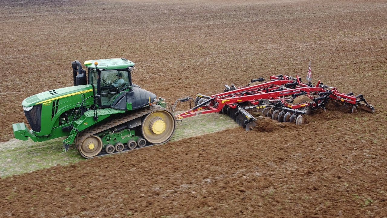 John Deere 9460RT Running A Ripper - YouTube