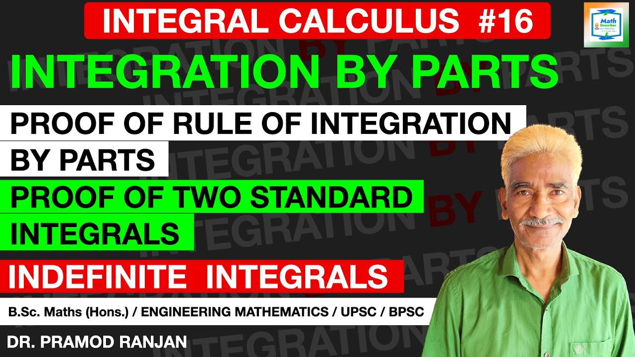 Integration By Parts, Rule Of Integration By Parts, Two Standard ...