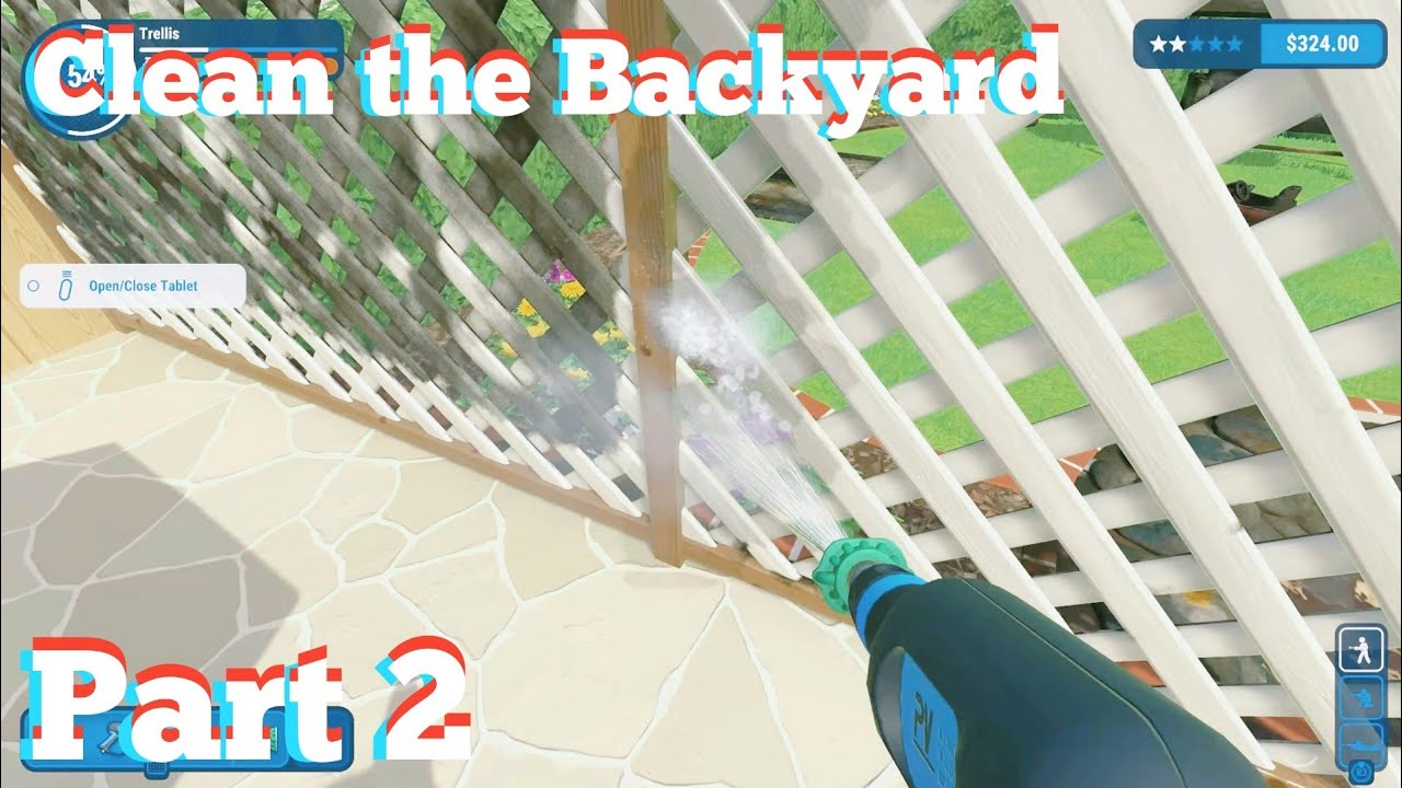 PowerWash Simulator - Clean the Backyard Part 2 - YouTube