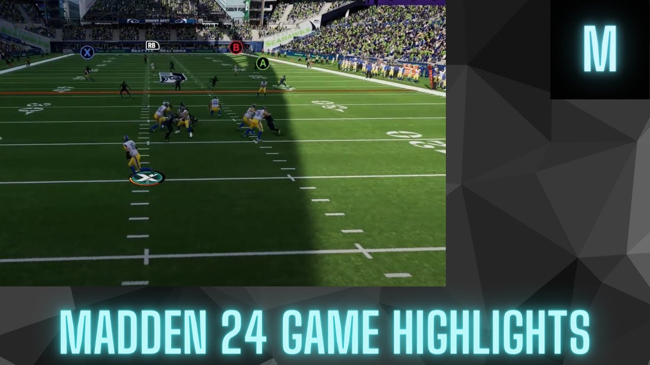 Madden 24 game half highlights - YouTube