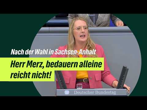Nach der Wahl in Sachsen-Anhalt: „Herr Merz, Bedauern allein reicht nicht! Bundestag 09.09.2026