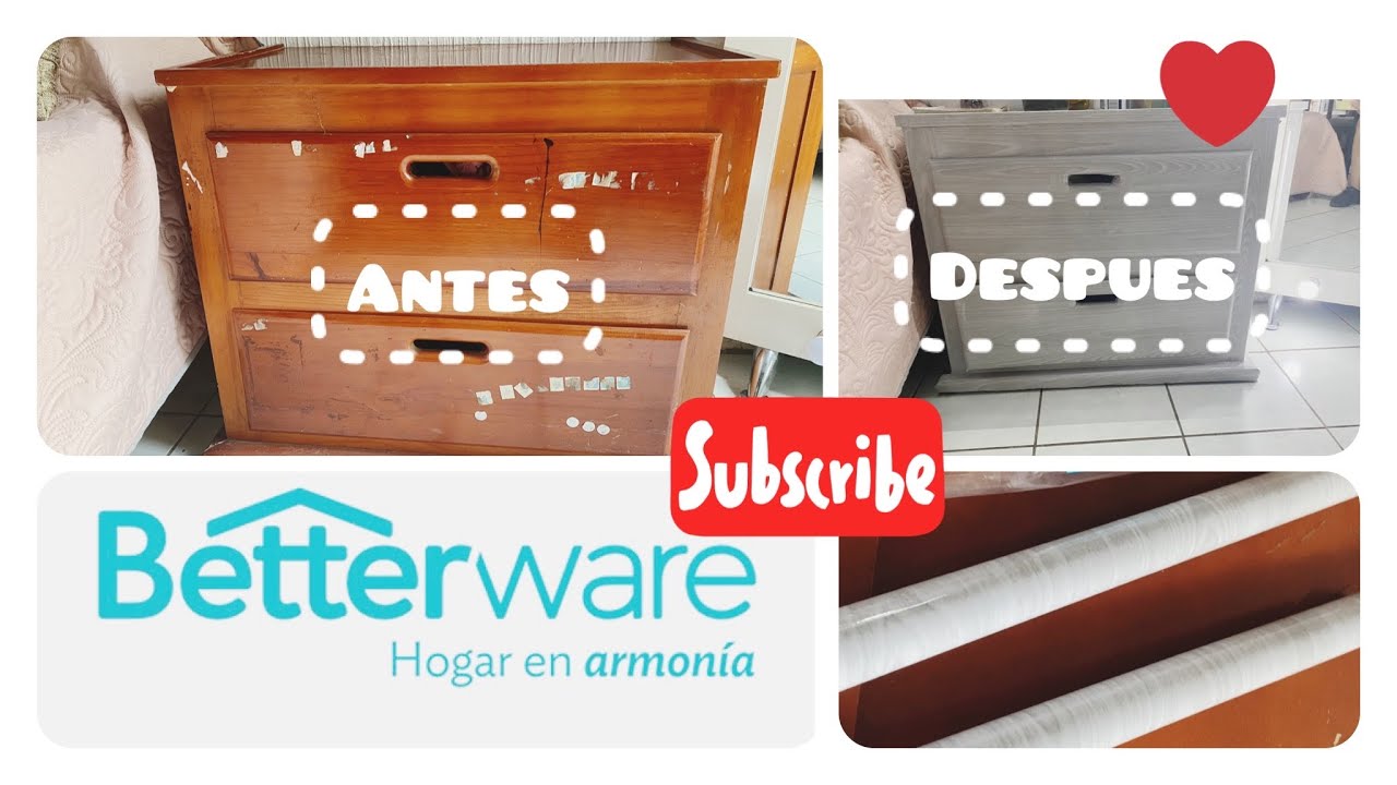 Cómo renovar tu mueble viejo con papel adhesivo súper rápido!! 💯🙌🏼 # ...