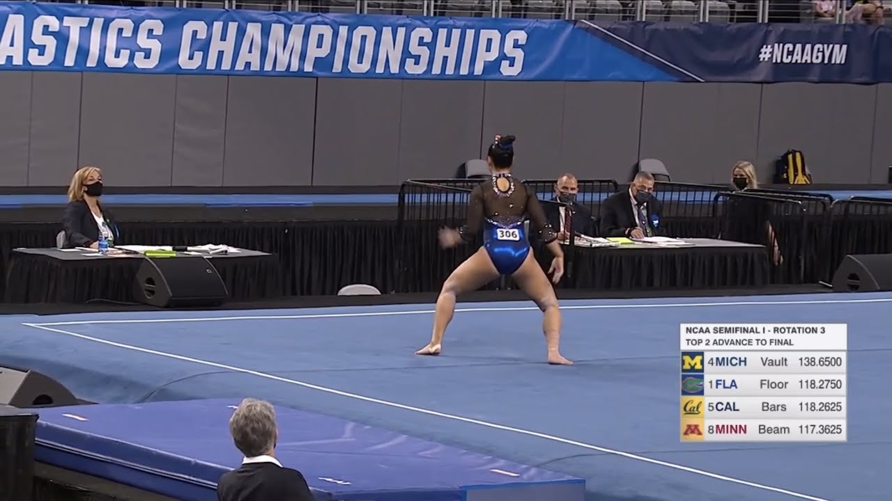 Ellie Lazzari Floor Florida @ NCAA Semifinals 1 2021 9.9125 - YouTube