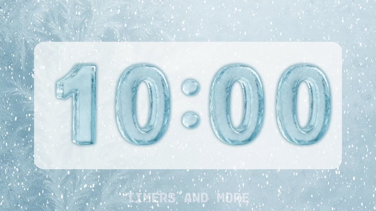 Cool 10-Minute Ice Countdown ️ | Frozen-Themed Timer for Focus & Work ...