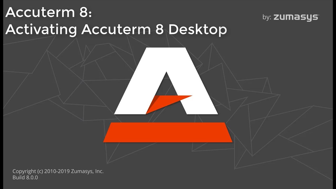 AccuTerm 8: Activating AccuTerm 8 Desktop - YouTube
