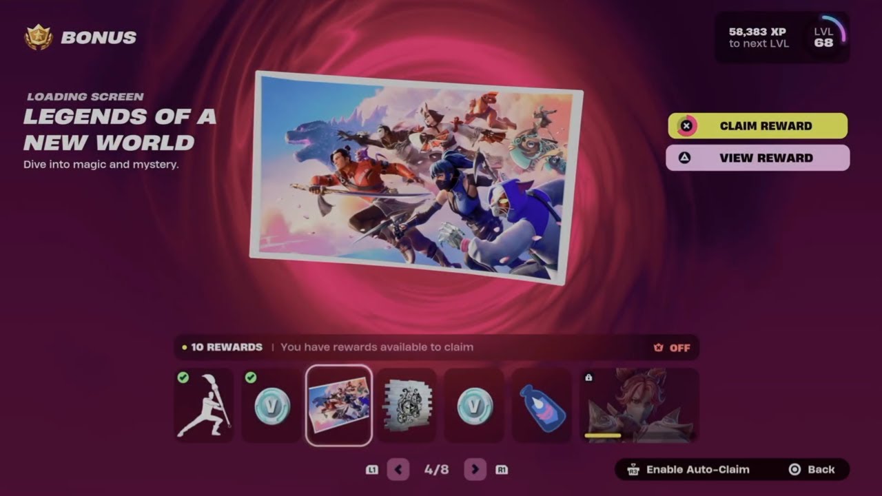 How to Unlock Legends of a new world loading screen in Fortnite ...