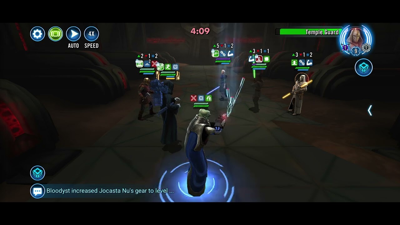 GA 3v3 Sith Eternal Emperor vs Jedi Vanguard squad (Jocasta Nu and ...