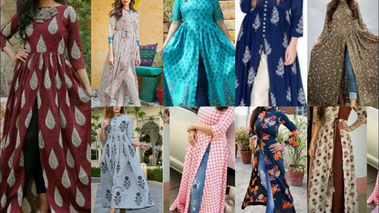 sardeon k ly open long frock design # triendy winter long open frock ...