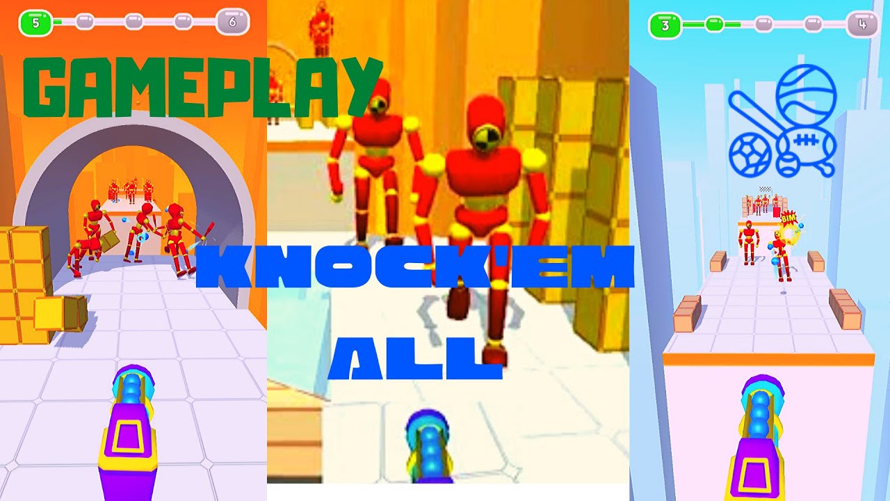 Knock'em All Let's Play (Android,iOS ) Gameplay - YouTube
