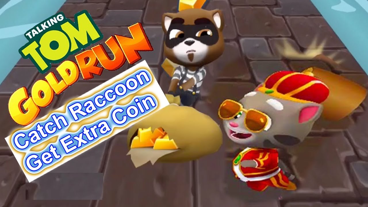 Talking Tom Gold Run - King Tom New Premium Character Catch The Raccoon ...