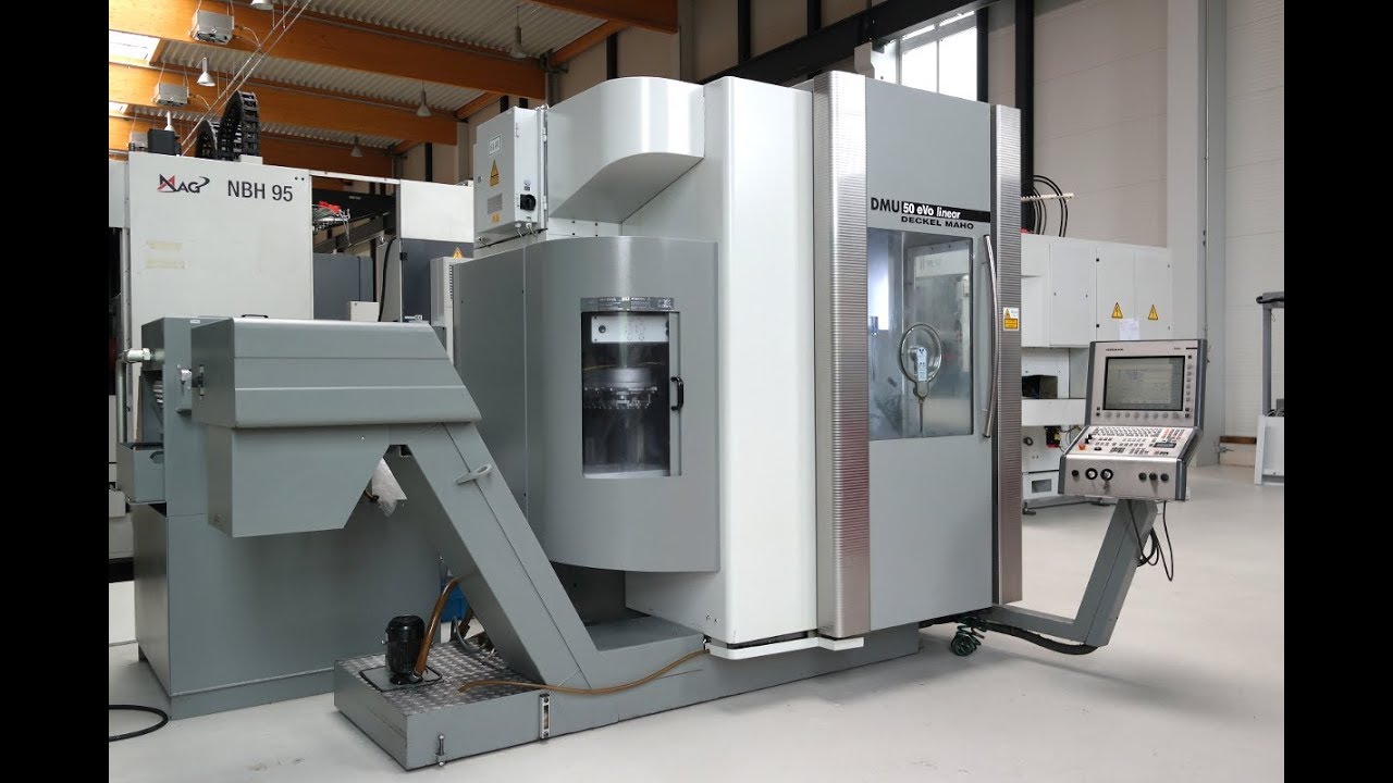 DMG DMU 50 eVo linear - G+S Werkzeugmaschinen - YouTube