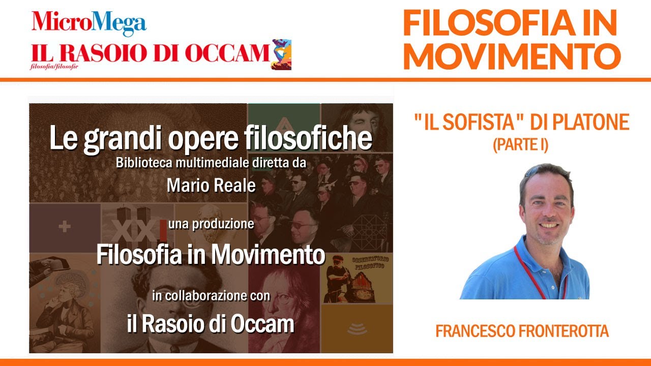 Francesco Fronterotta - "Il Sofista" di Platone (parte I) - YouTube
