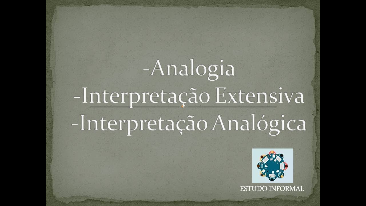 Analogia E Interpretação Analógica - RETOEDU