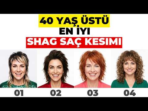 40 Yaş Üstü Shag Saç Modelleri: Denemeniz Gereken 10 Kesim