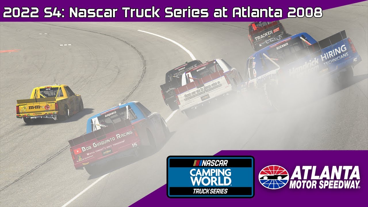 iRacing - Nascar Truck Series at Atlanta 2008 - YouTube
