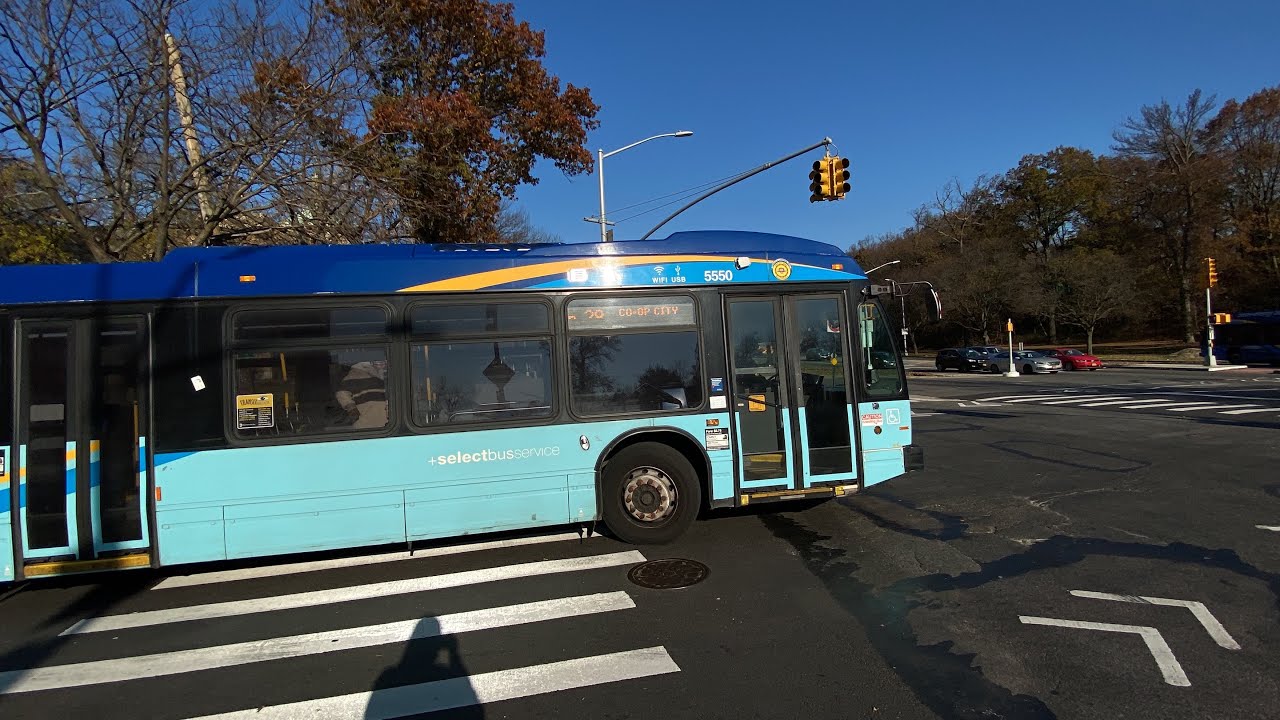 MTA NYC Bus RARE: 2018 NovaBus LFSA Smart #5550 on the Bx28 + LFS HEV ...