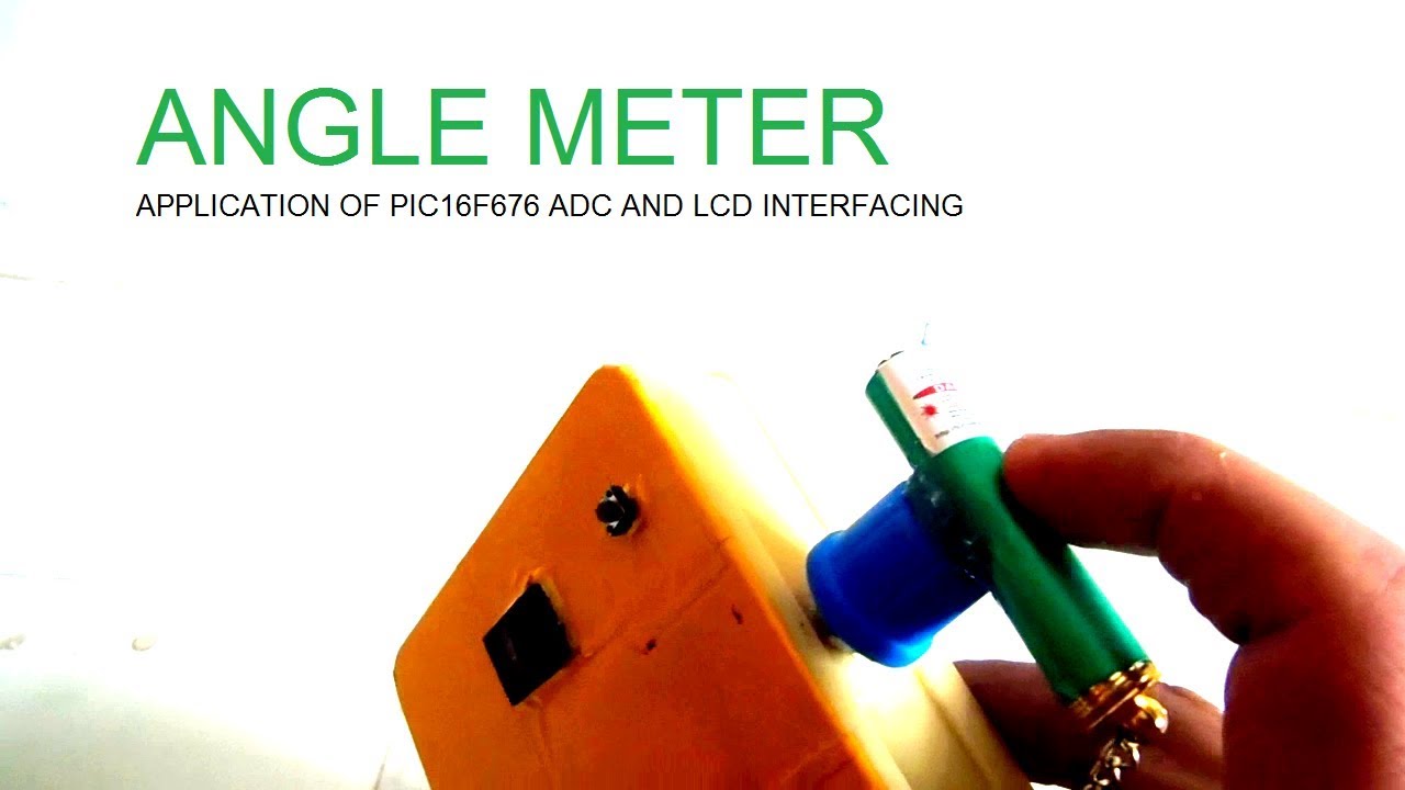 PIC 16F676 microcontroller angle meter projects || APPLICATION OF MICROCONTROLLER || USING ADC ...