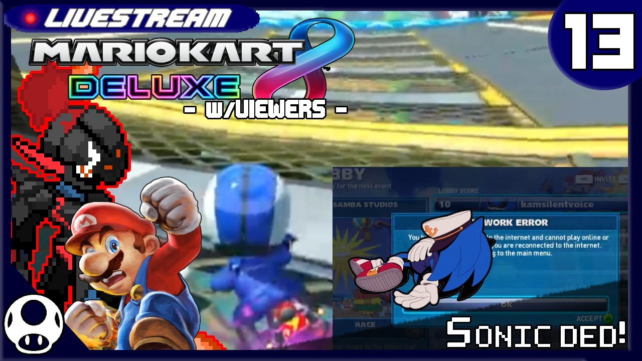🔴Mario Kart 8 Deluxe | "Sonic ded!" | Tournament with Viewers | # 13 ...
