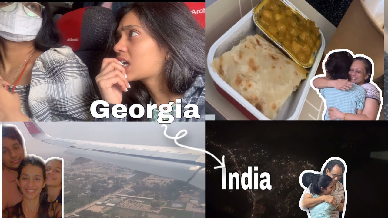 Travel vlog: Georgia to India, Back to India for summer vacations ️🤍 # ...