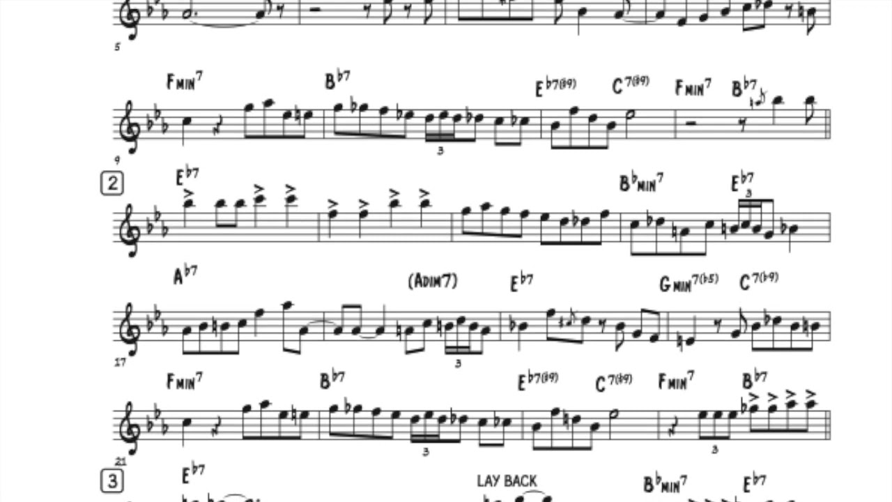 Speedball - Lee Morgan Solo Transcription - YouTube