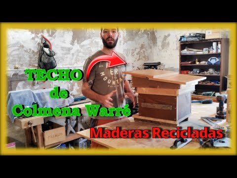 Cómo hacer un Techo con madera reciclada - Colmena Warré - YouTube