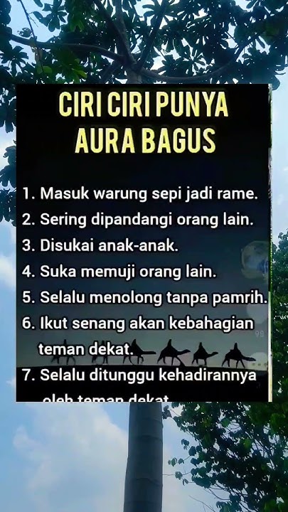 Ciri ciri punya aura bagus#fyp #viralvideo - YouTube