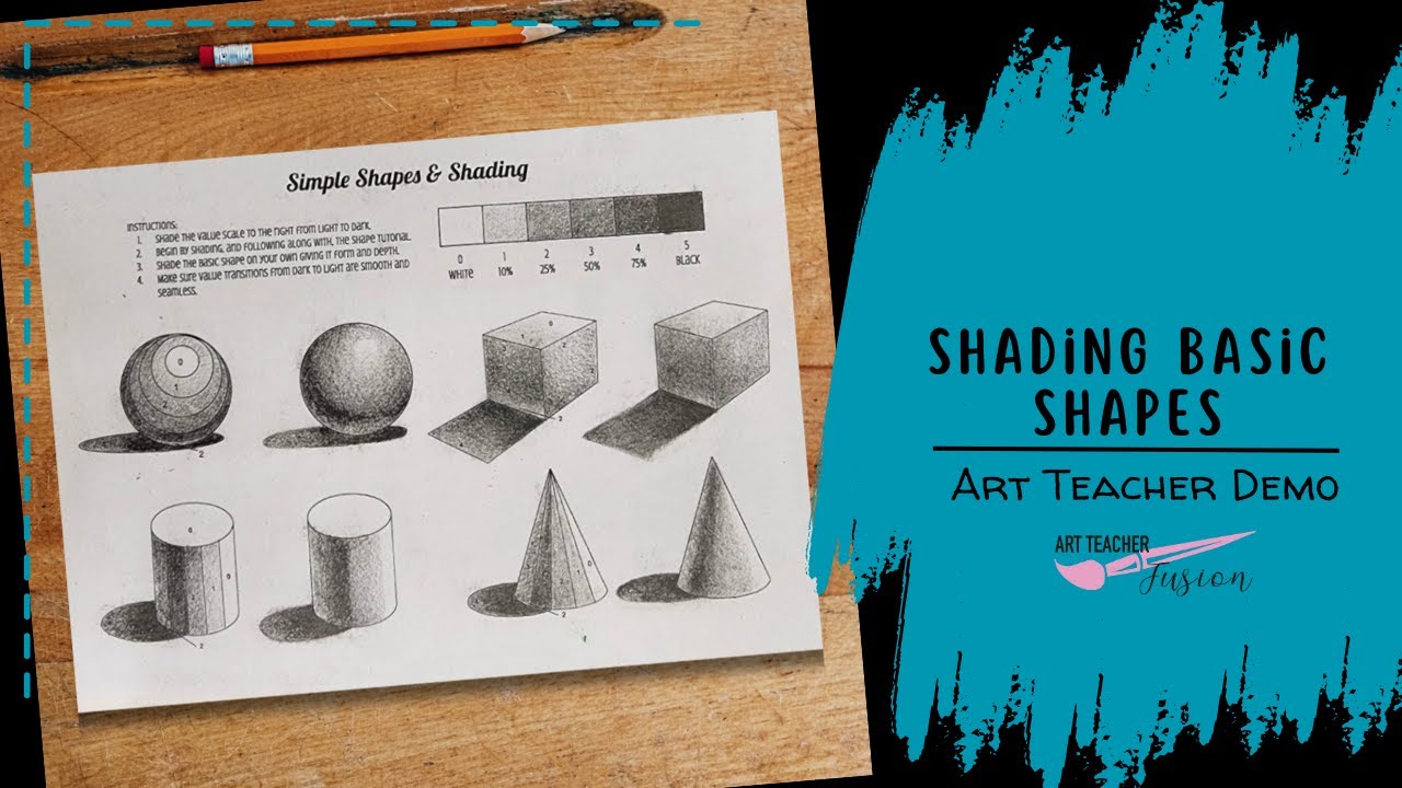 Teacher Demo: Shading Basic Shapes - YouTube