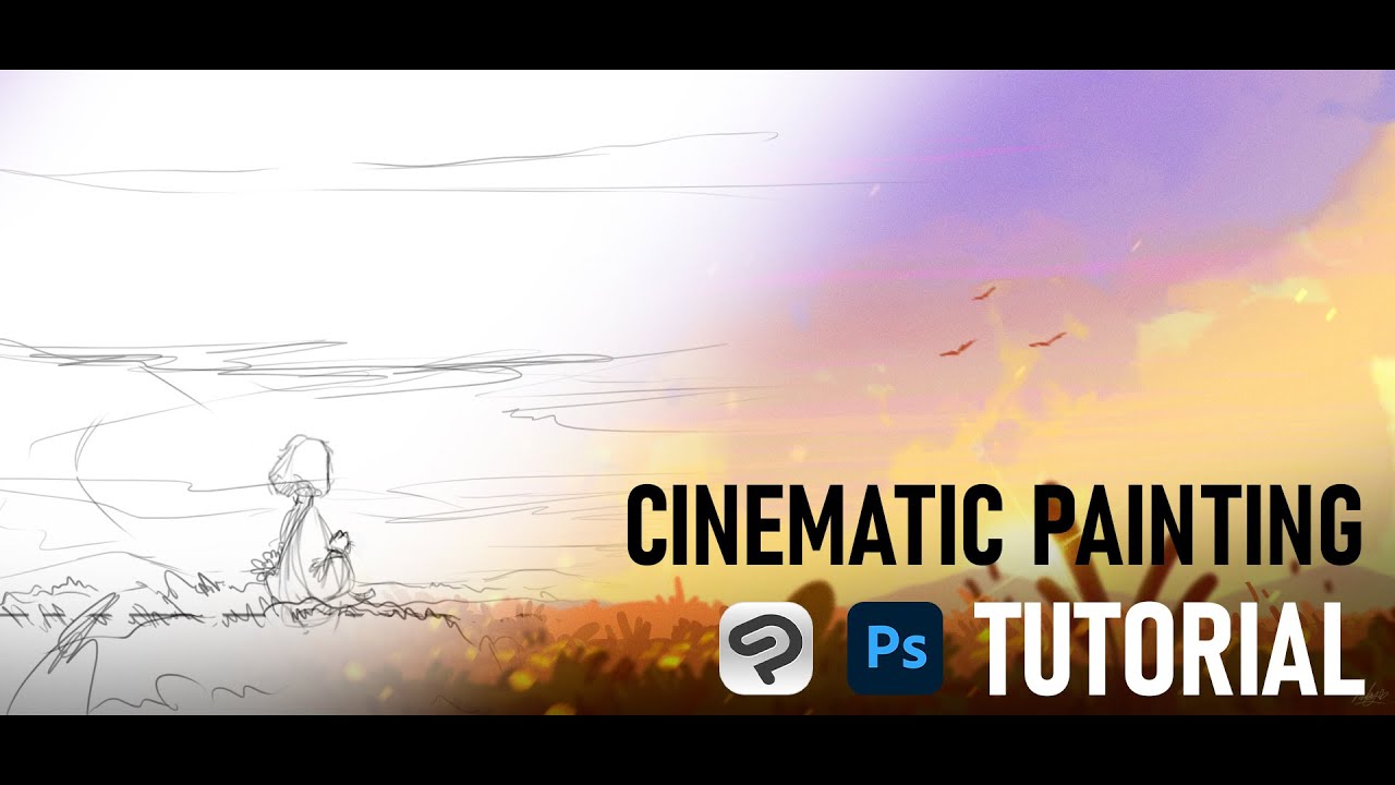 Cinematic painting tutorial - YouTube