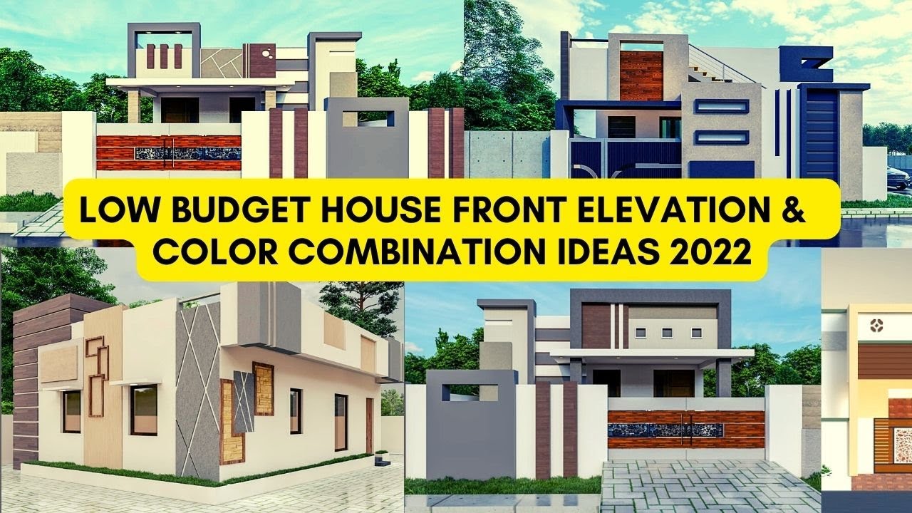Low budget House Front Elevation color combination ideas 2022 ...