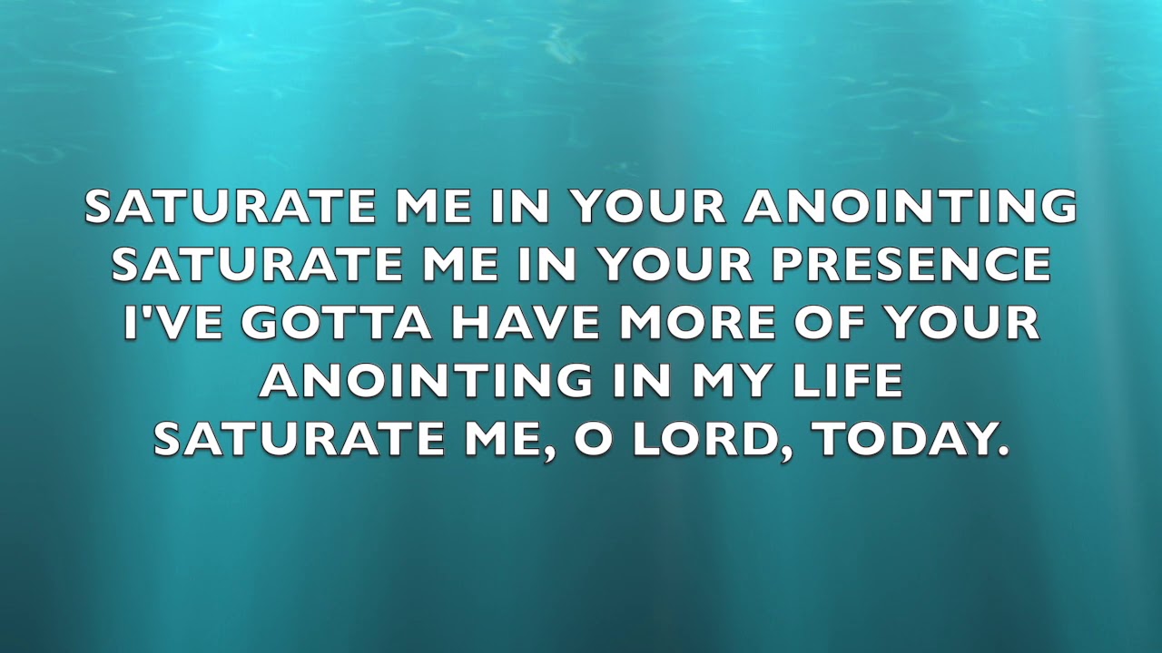 Saturate Me - YouTube