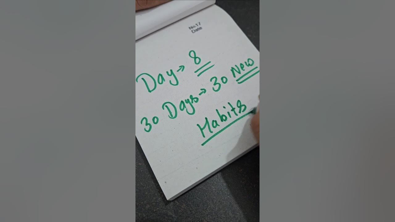 Day 8 (30 Days 30 New Habits) - YouTube