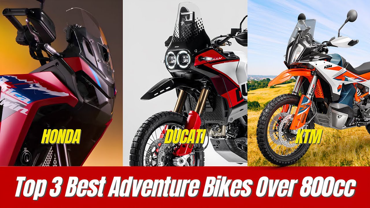 Top 3 Best Adventure Bikes Over-800cc | MOTO-CAR TV - YouTube