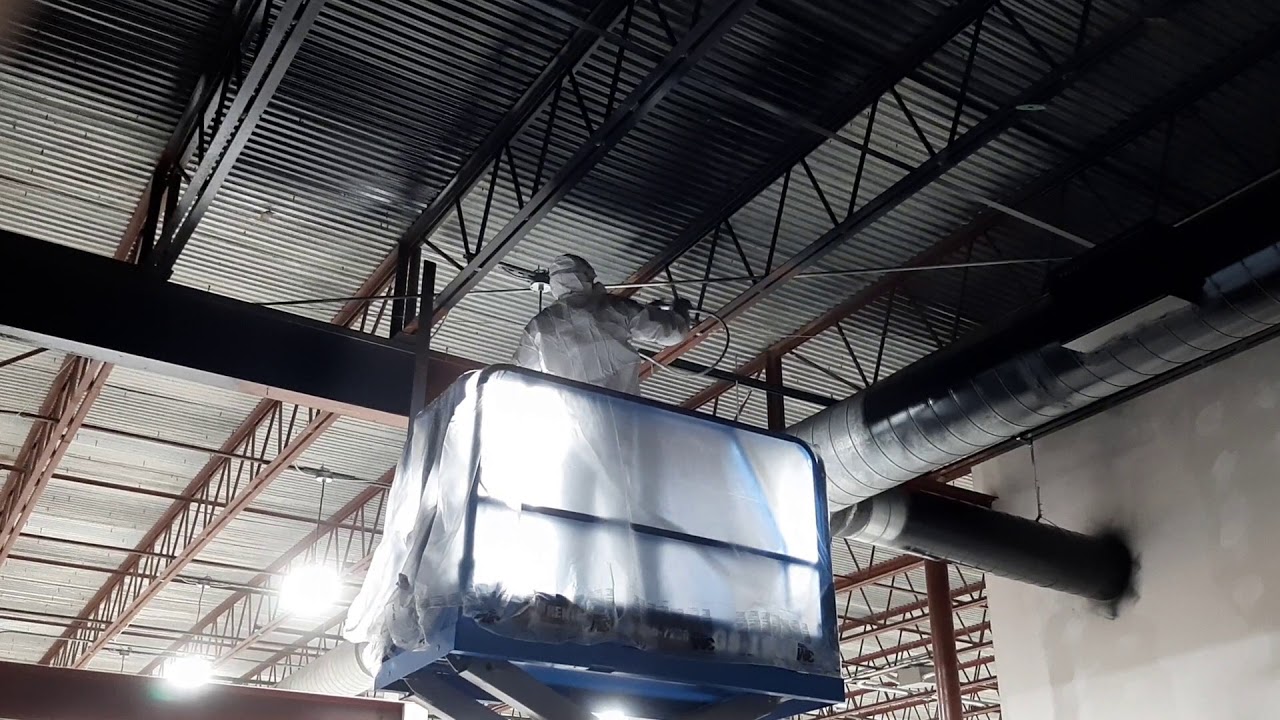 Sherwin Williams Dry fall in Industrial building Dallas, Tx - YouTube